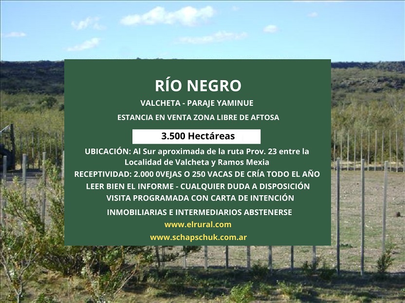 RÍO NEGRO Valcheta | El Rural